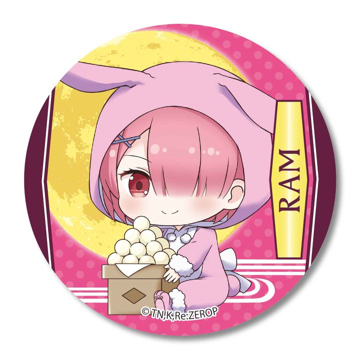 Re:Zero kara Hajimeru Isekai Seikatsu Can Badge Tsukimi Ver. Ram | Kyou ...
