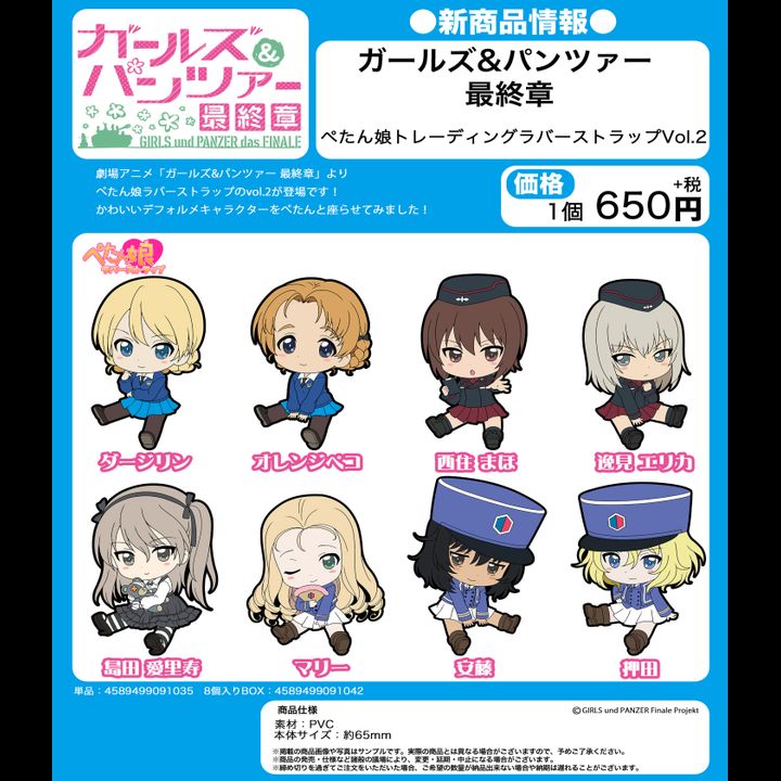 GIRLS und PANZER das Finale Petanko Trading Rubber Strap Vol. 2 [Set of ...