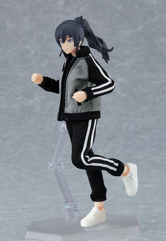figma Female Body (Makoto) with Tracksuit + Tracksuit Skirt Outfit ...