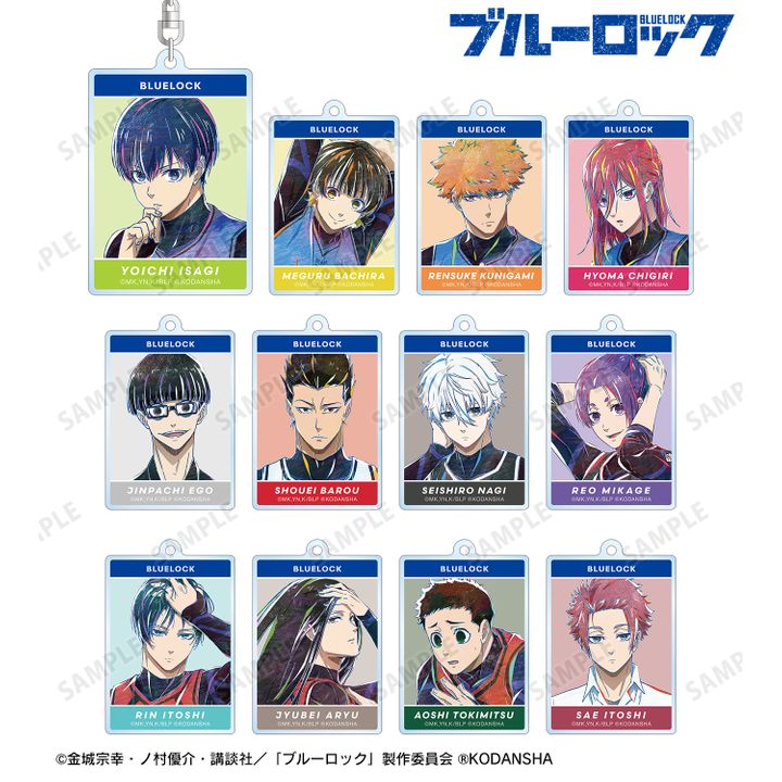 [Set of 12] Blue Lock Trading Ani-Art Acrylic Key Chain | Kyou Hobby Shop