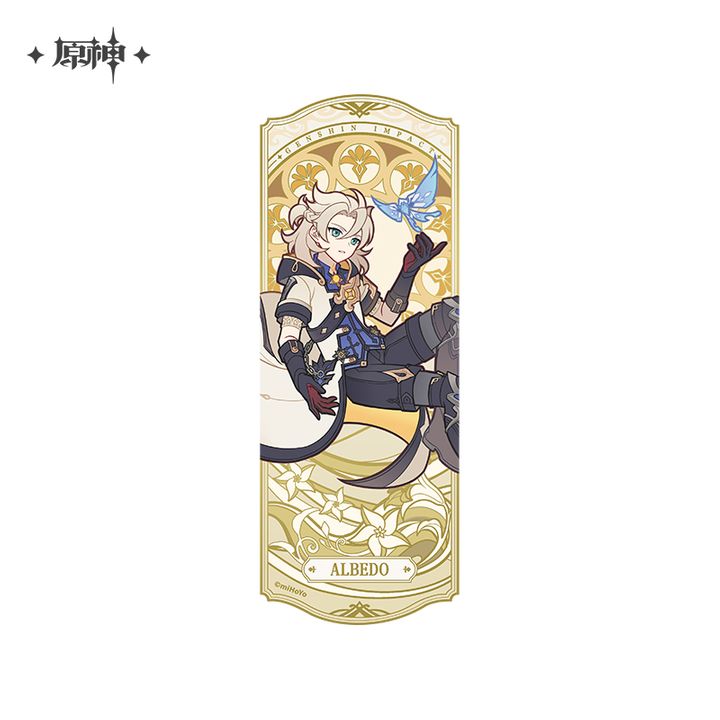 Albedo Windblume Breath Theme Series 7cm Card Collection - Genshin ...