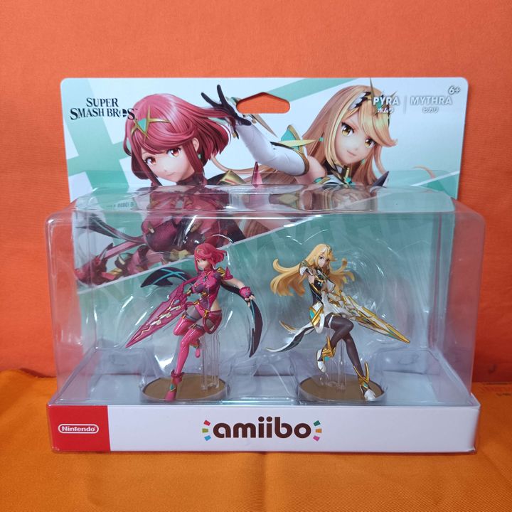 [set Of 2] Amiibo Pyra And Mythra Super Smash Bros Series Kyou Hobby Shop