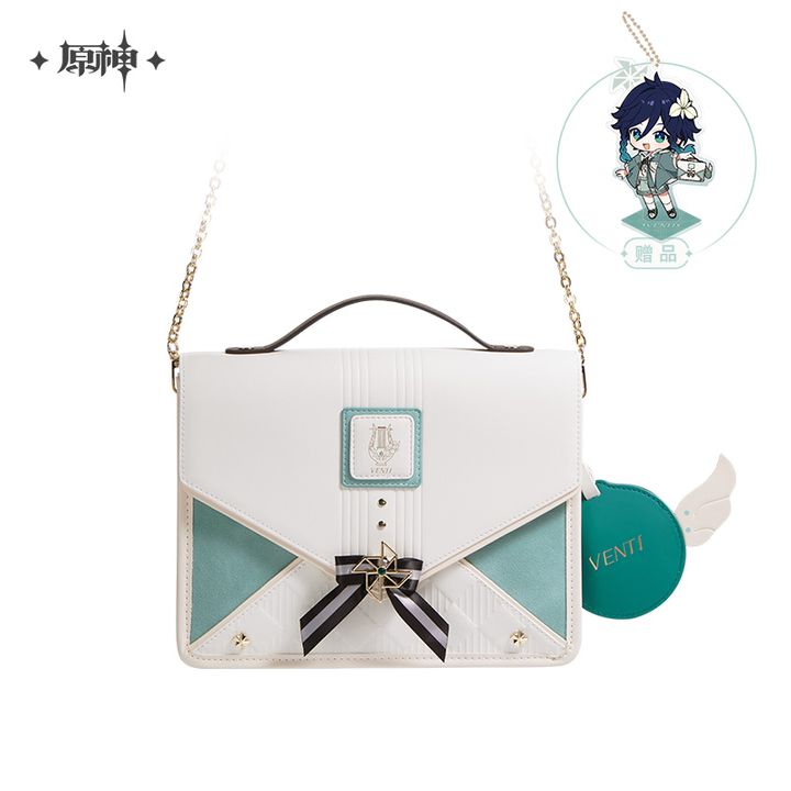 [Bonus Acrylic Keychain] Venti Theme Shoulder Envelope Bag - Genshin ...