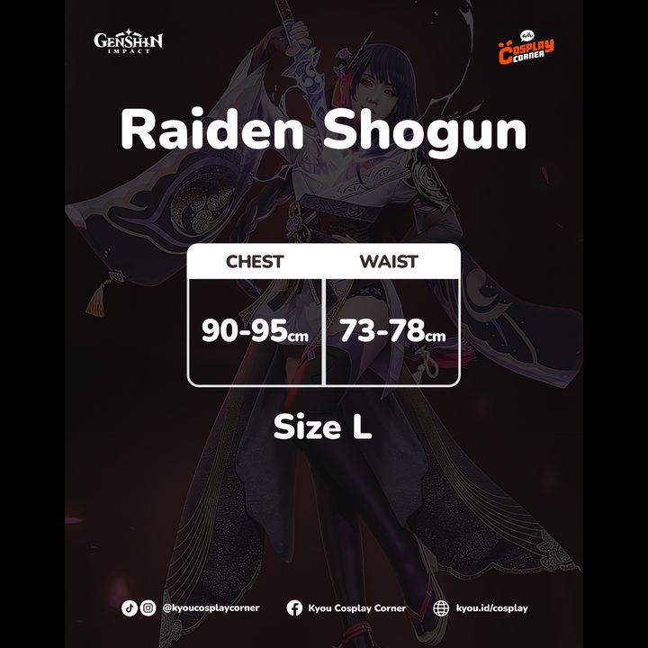 [Sell] 1/3 Delusion Raiden Shogun Cosplay Costume Set - Genshin Impact ...